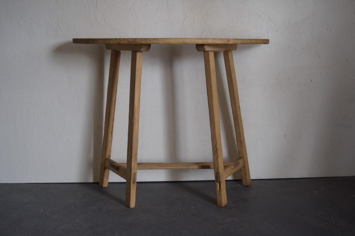 Demilune Accent Table Thin Top - Etsy