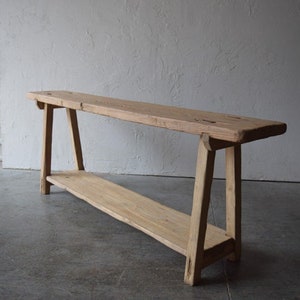Made-to-order: Long Solid Wood Console Table 68" Long - Etsy