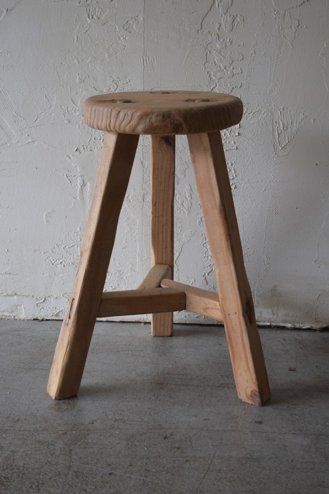 Made to Order: Vintage Style Round Accent Stool - Etsy
