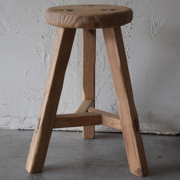 Old Wooden Stool - Etsy