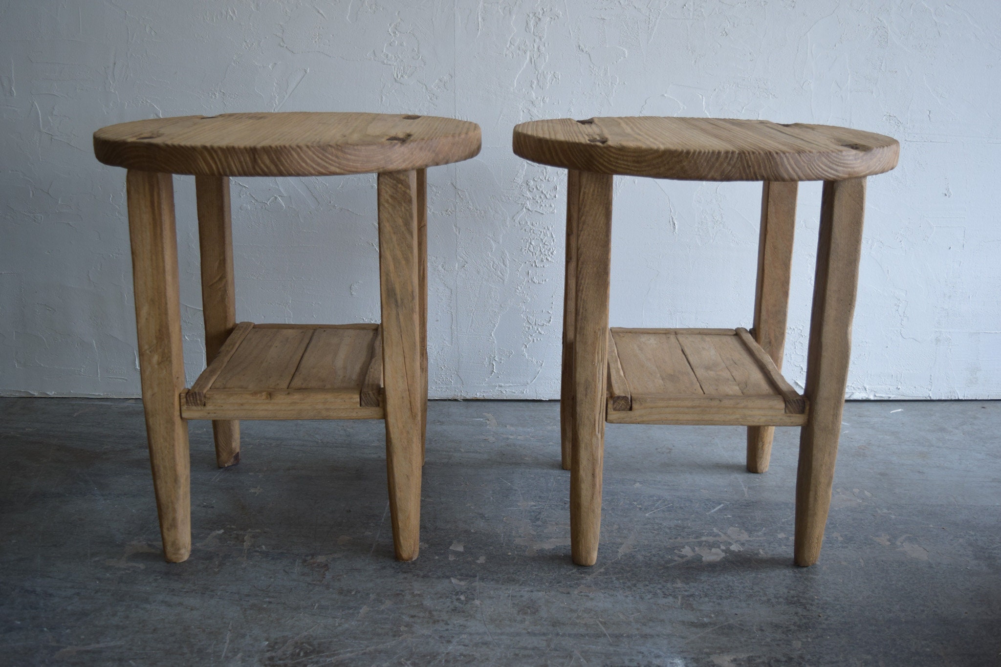 Set of Two End Tables - Etsy