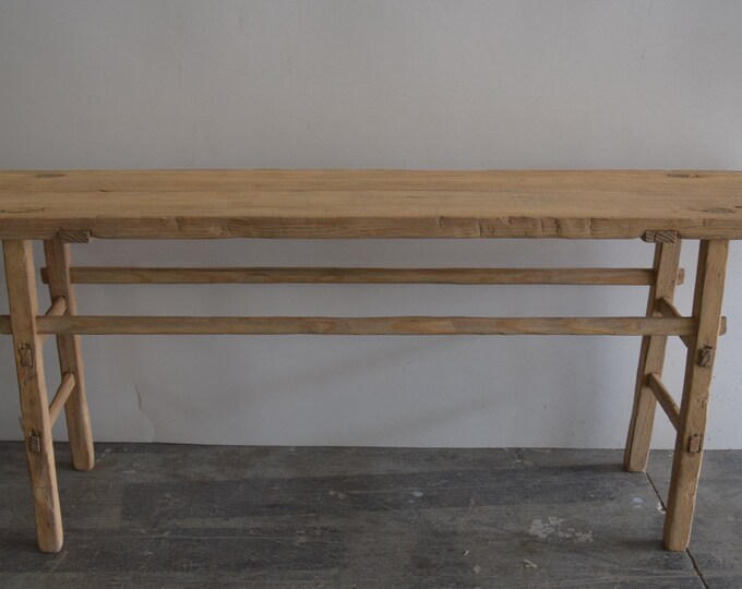 Slim Noodle Sofa Table- Entry, Console, Sideboard, 78"x8"x30" Solid ...