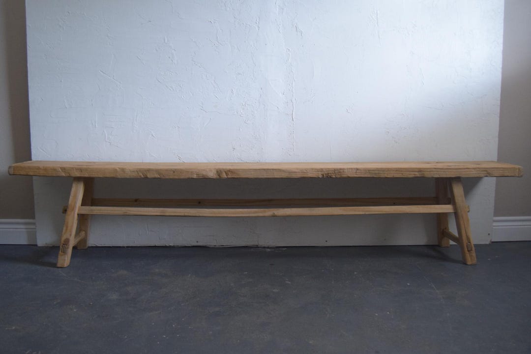Very Large Wooden Bench 96 Long - Etsy