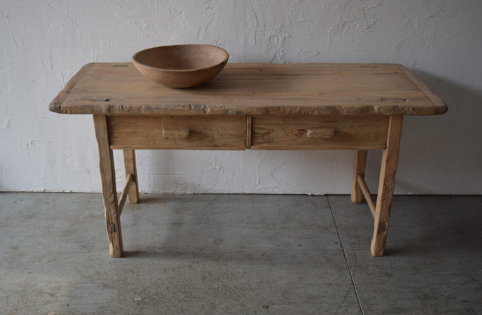 Made to Order: Solid Wood Table W/two Drawers - Etsy