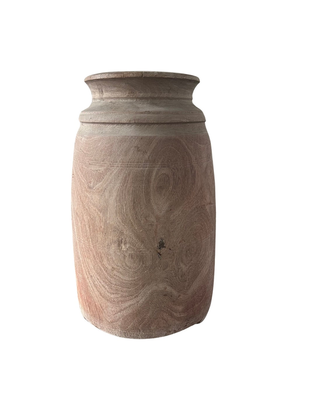 Large Antique Solid Wood 19th Century Tribal Ghee Pot Vessel - Etsy