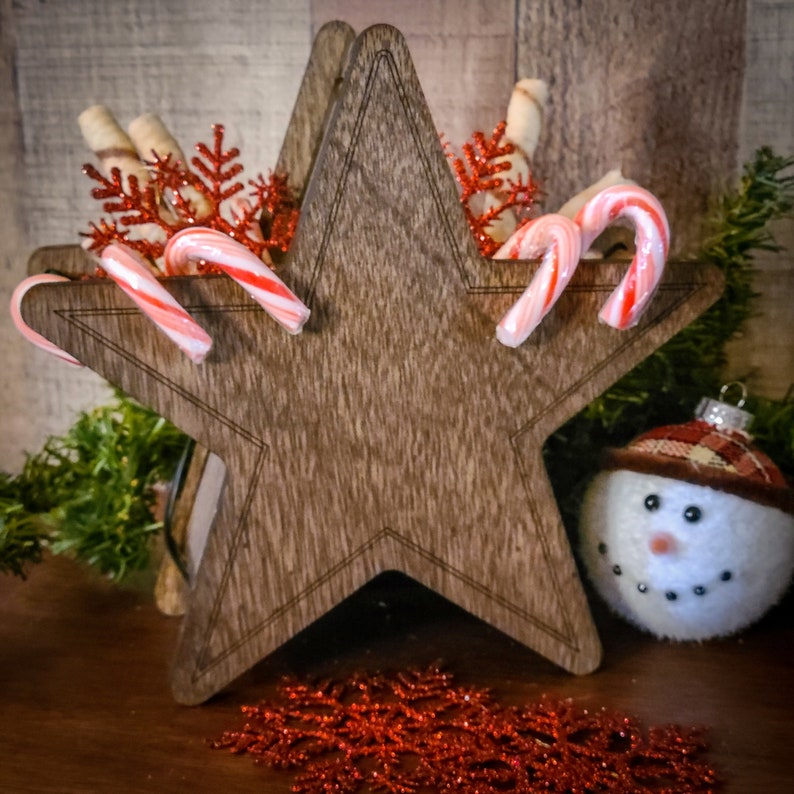 Star Shaped Container Decor for Holidays or Anyday - Etsy