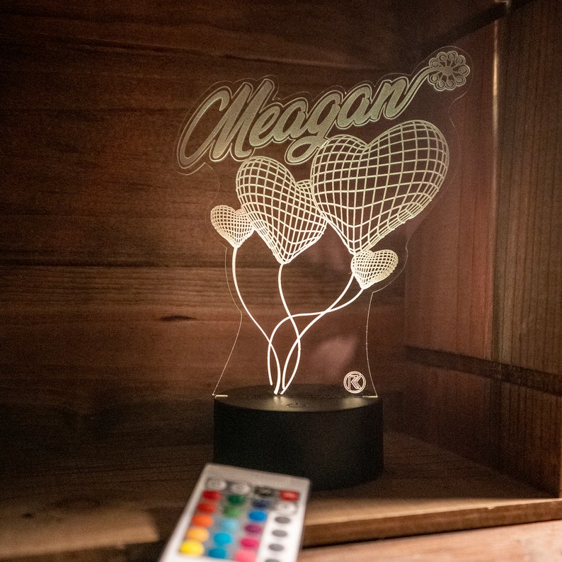 LED Light up Display/sign Custom Night Light Desk Lamp - Etsy