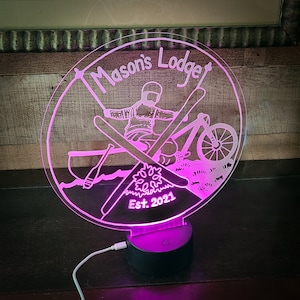 LED Light up Display/sign, Custom Night Light, Desk Lamp, Custom LED ...