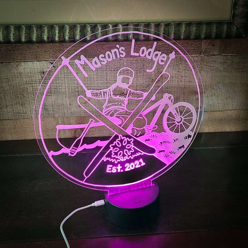 LED Light up Display/sign Custom Night Light Desk Lamp - Etsy