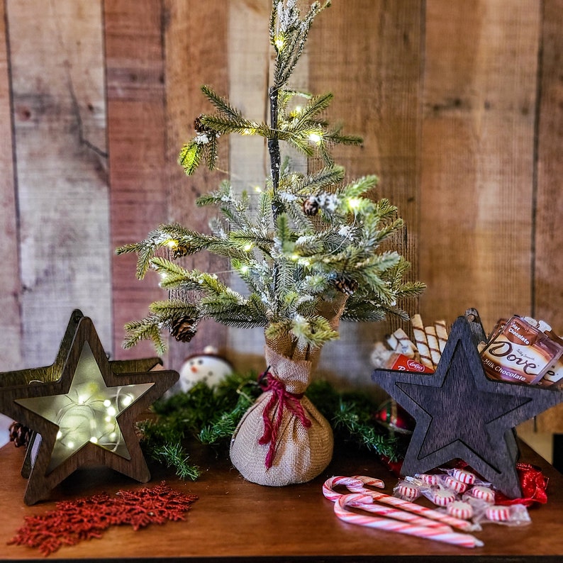 Star Shaped Container Decor for Holidays or Anyday - Etsy