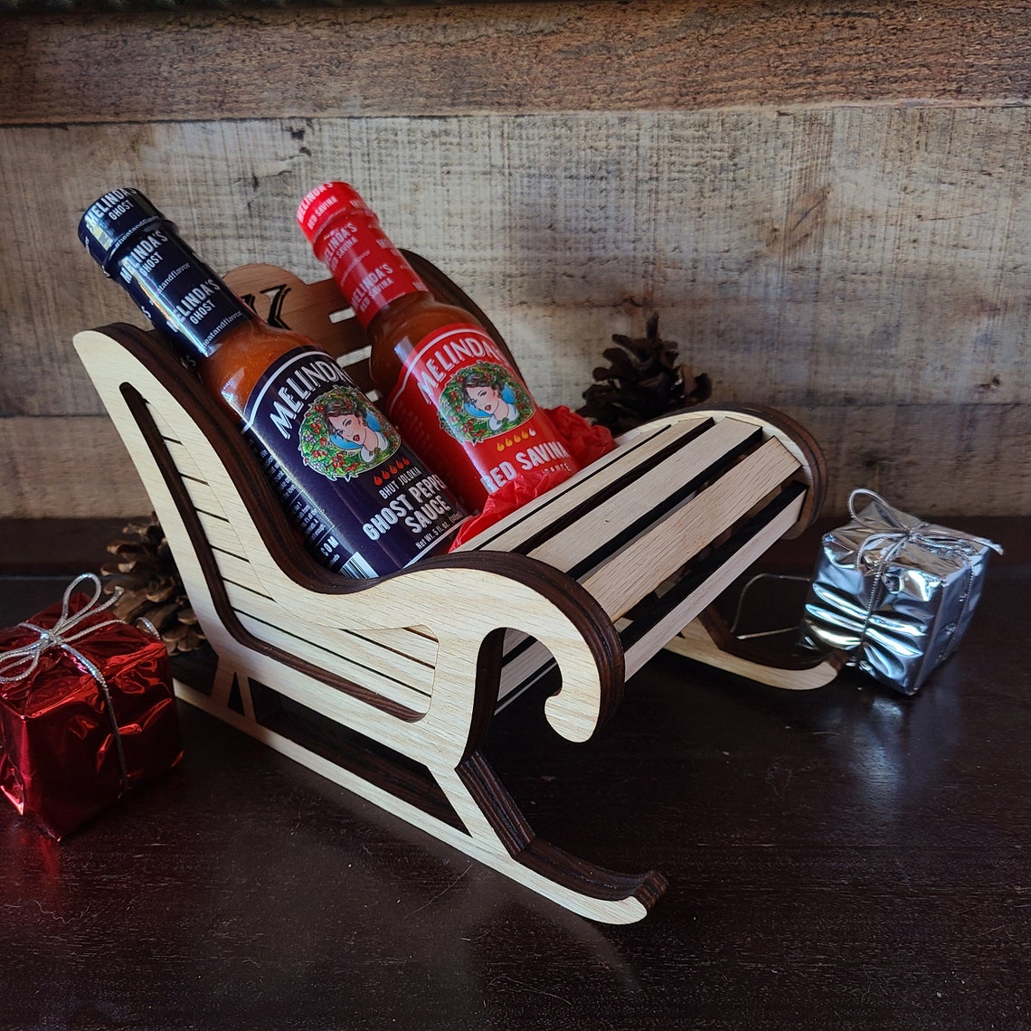 9 Slat Sleigh Wood Slat Sleigh Cut Files for Lasers - Etsy