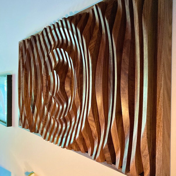 Geometric Wood Wall Art - Etsy