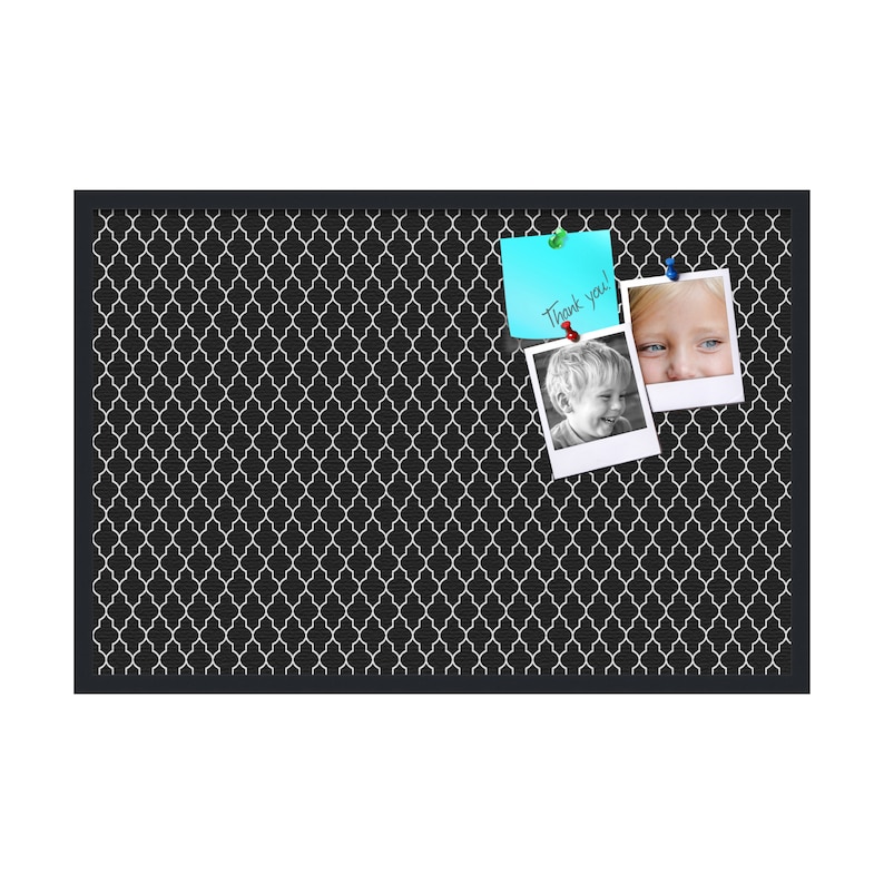 Modern Black Cork Board Bulletin Board Designer Cork Board - Etsy