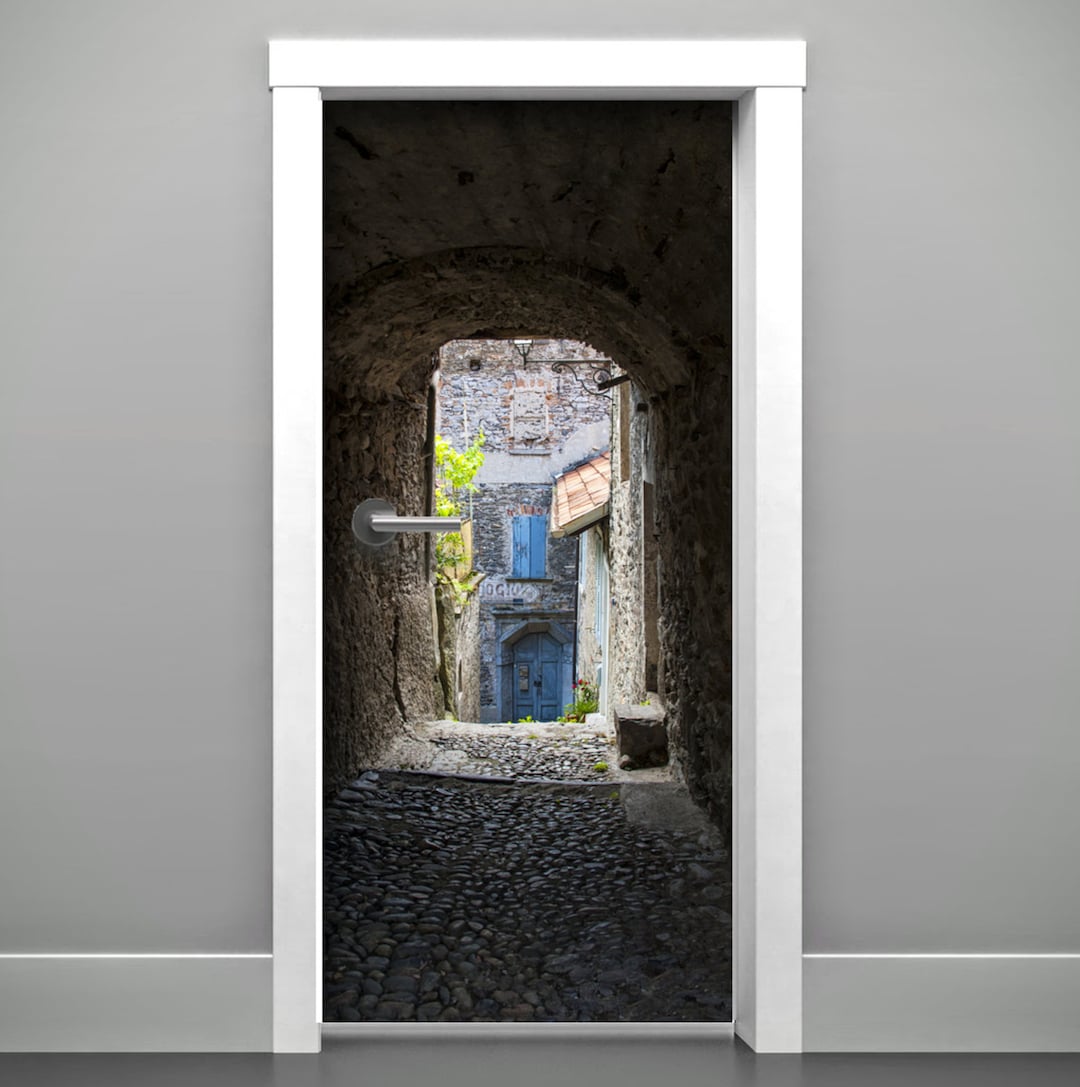 3D Door Decal, Door Mural Decal, Vinyl Door Sticker, Peel and Stick ...