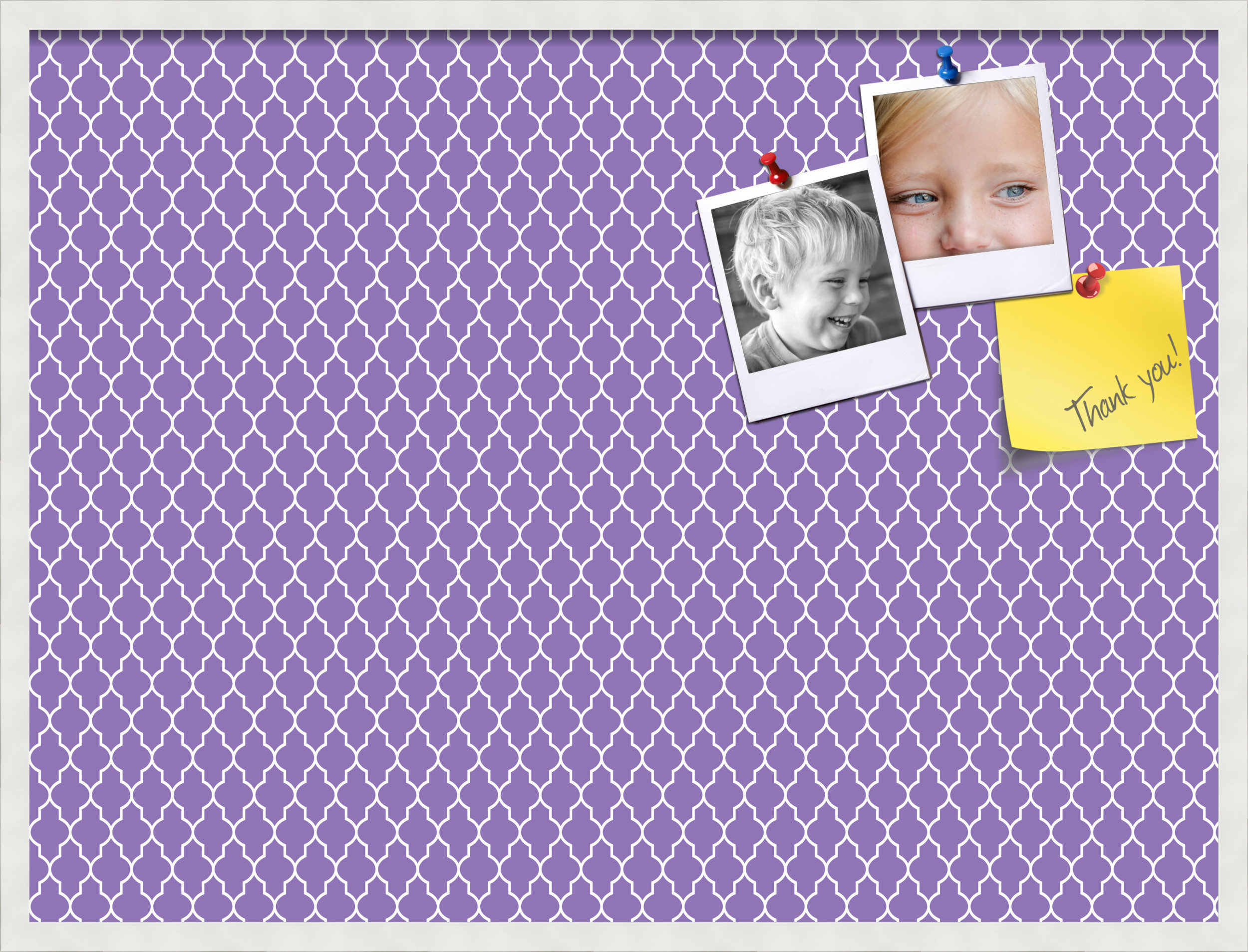 Purple Bulletin Board, Cute Cork Board, Pin Board for Girls, Kids Room ...