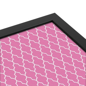 Pink Cork Board, Bulletin Board, Decorative Cork Board, Framed Pin ...