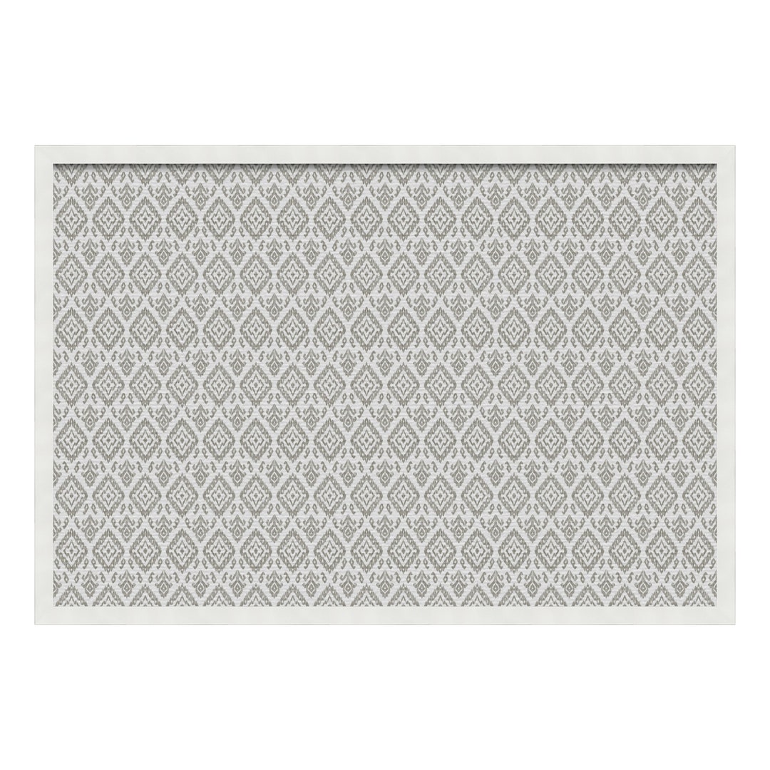 Bulletin Board With Frame, Decorative Cork Board, Modern White Pin ...