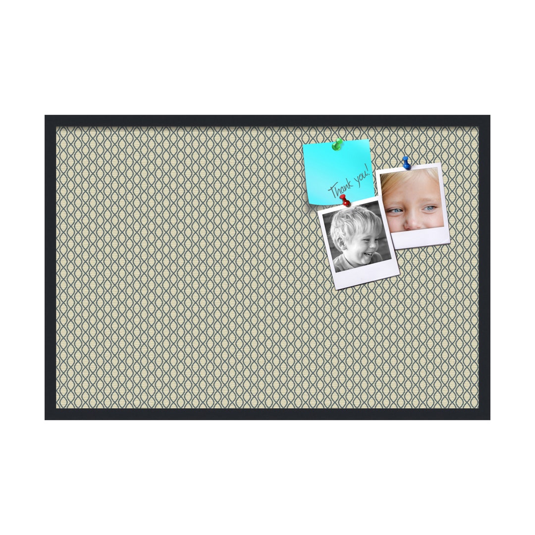 Bulletin Board, Message Board, Black Framed Board, Push Pin Board ...