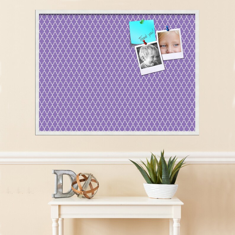 Purple Bulletin Board, Cute Cork Board, Pin Board for Girls, Kids Room ...