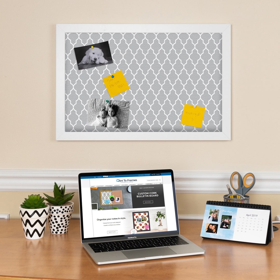 Bulletin Board, Cork Board With Frame, Cork Board for Wall, Decorative ...