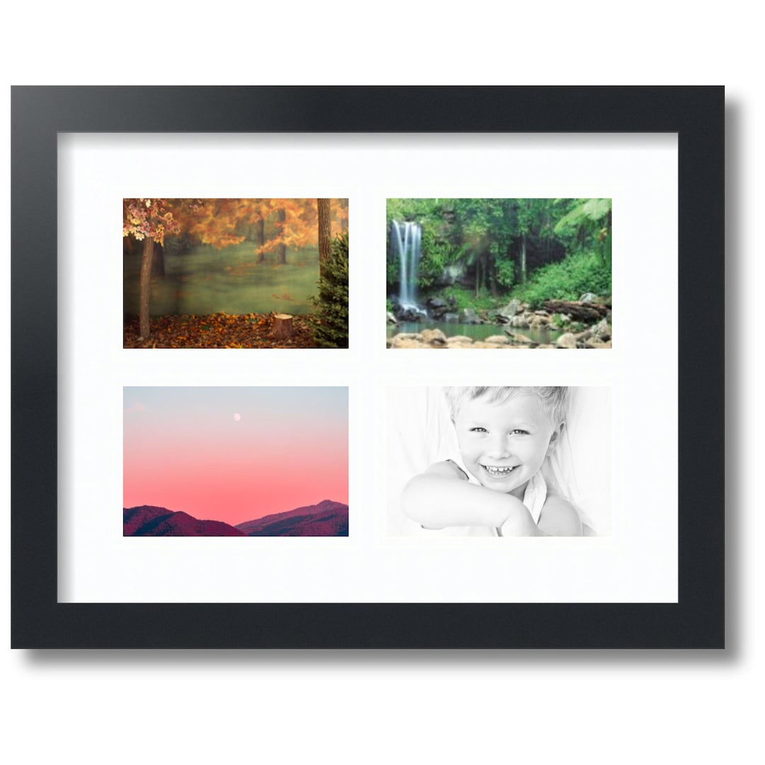 4 4x6 Openings, Modern Collage Frame, Family Picture Frame, Multi Photo ...