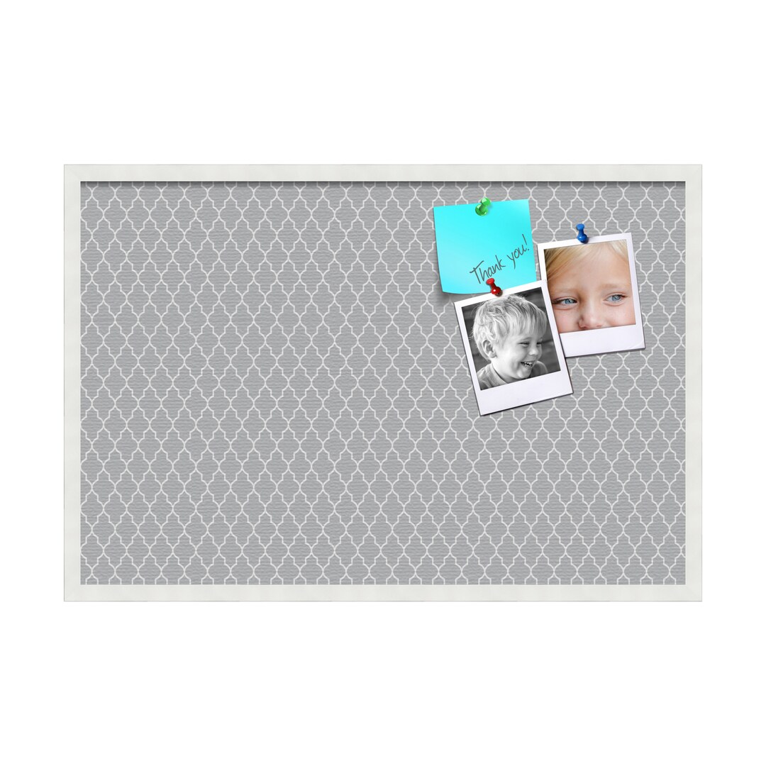 Grey Cork Board, Pin Board With Frame, Decorative Board, Bulletin Board ...