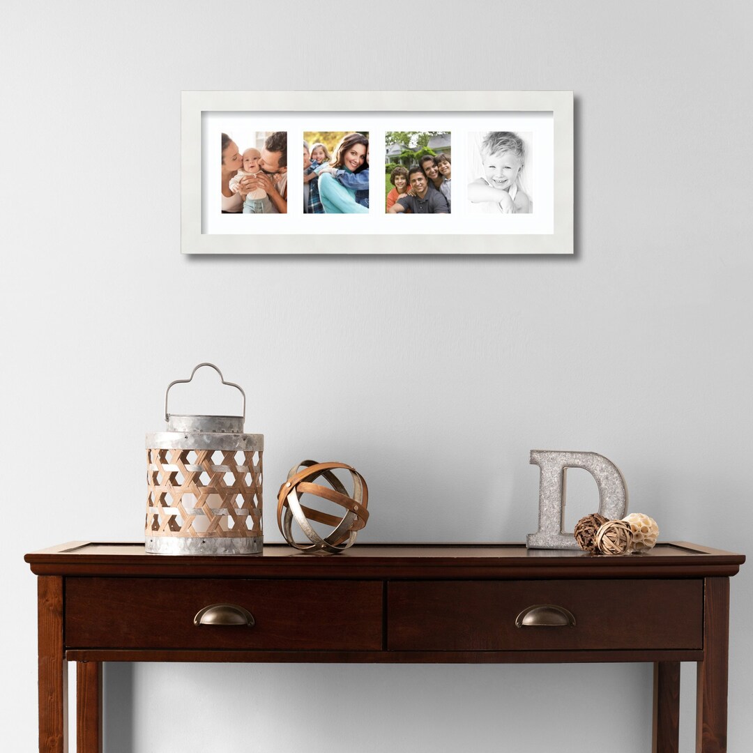 Frame With 4 4x5" Openings, Collage Frame, Multiple Photo Frame, Wall ...