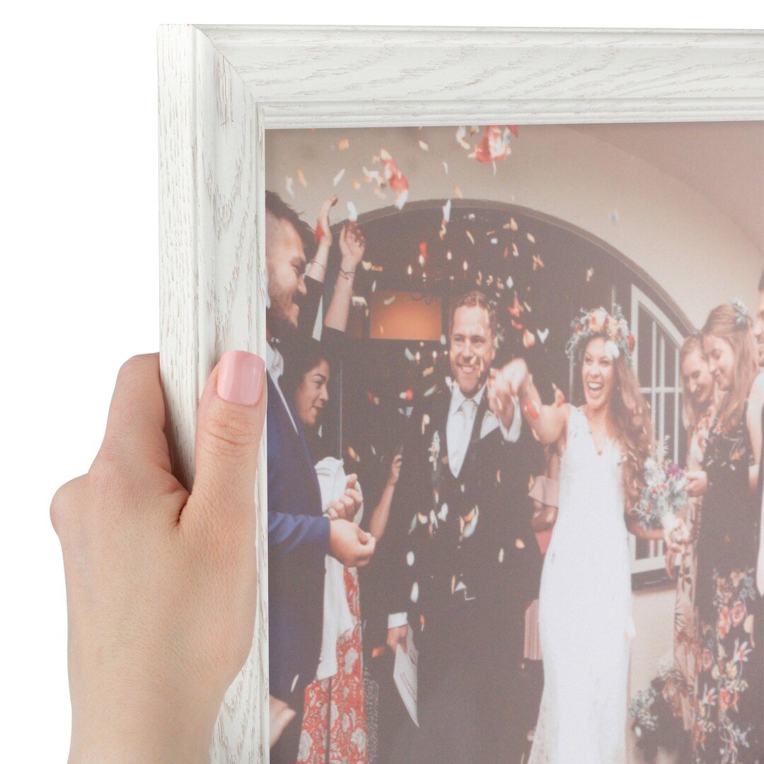 Custom Size Frame, White Wood Frame, Poster Frame, Contemporary Frame ...