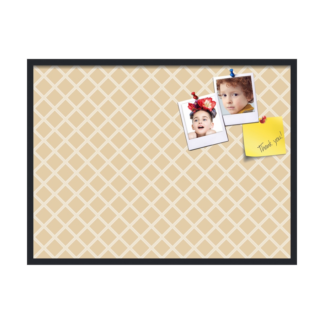 Yellow Cork Board, Bulletin Board, Classroom Decor, Message Board ...