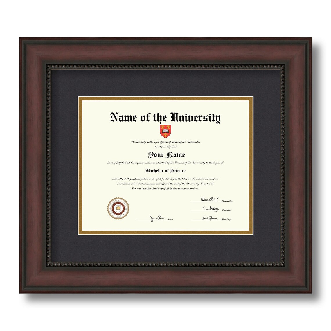 7x9 Diploma Frame, College Diploma Frame, Custom Diploma Cover ...