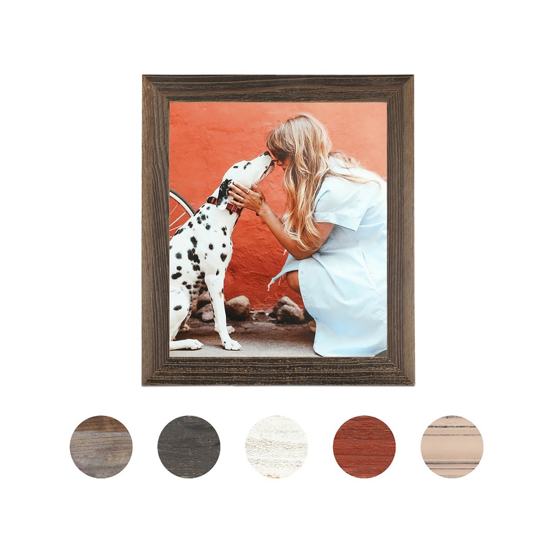 15x21 Wooden Picture Frame, Rustic Poster Frame, Wood Photo Frame, Mid ...