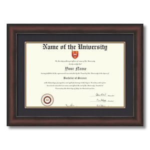 11x17 Degree Frame, Diploma Frame, Graduation Gift, Certificate Frame ...