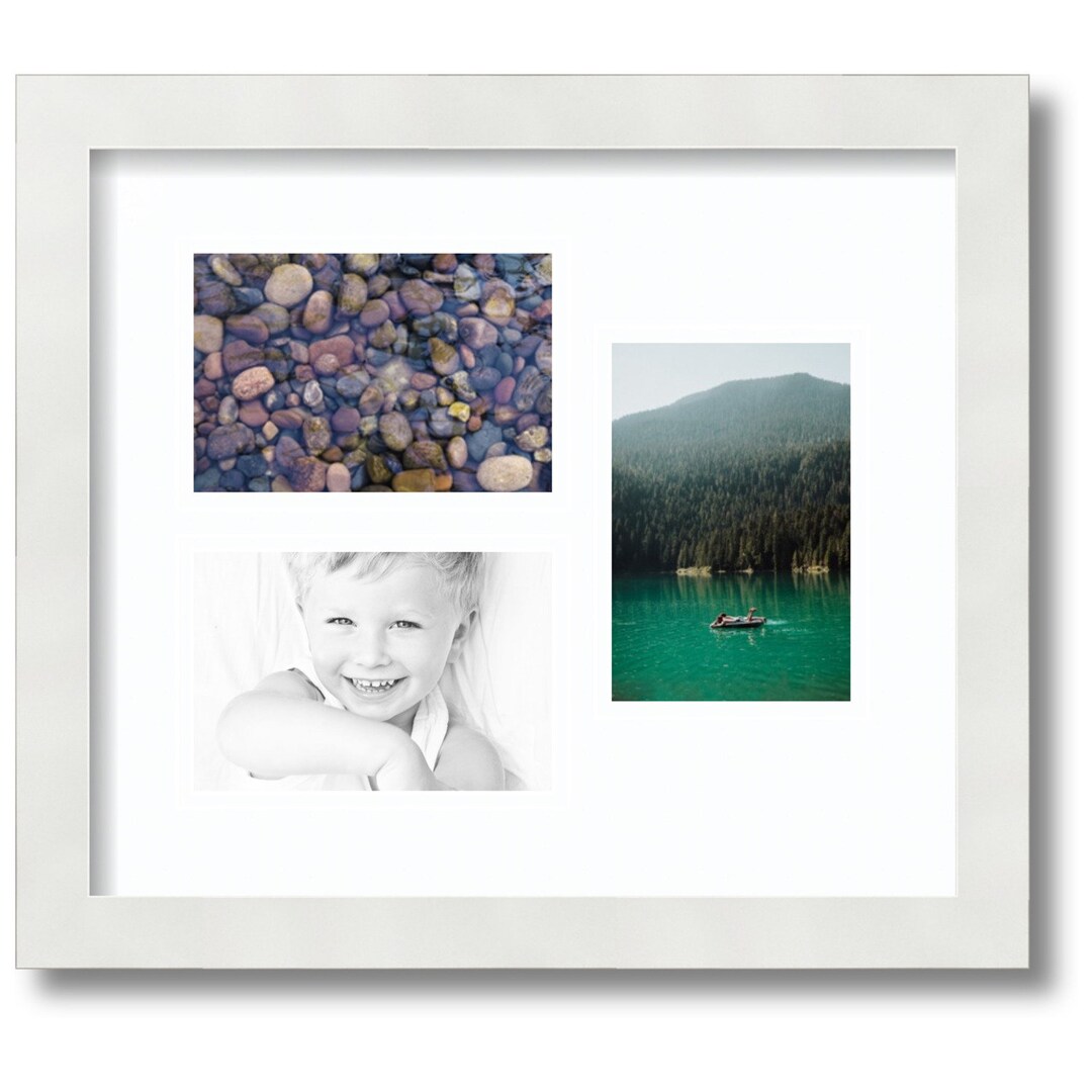 Collage Frame With 3 4x6 Openings, White Frame for 3 Photos Perfect ...