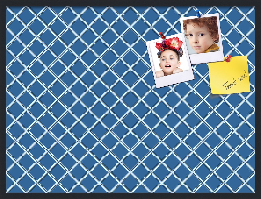 Blue Bulletin Board, Teen Boy Bulletin Board, Decorative Cork Board ...