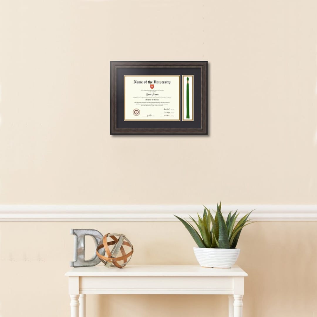 8x10 Diploma Frame and Tassel, Custom Diploma Frame, Graduation Gift ...
