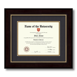 8x10 Diploma Frame, Graduation Gift, College Diploma Frame, Certificate ...