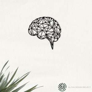 Brain Home Wood Wall Decor, Skull Cells, Living Room Decor, Nursery ...