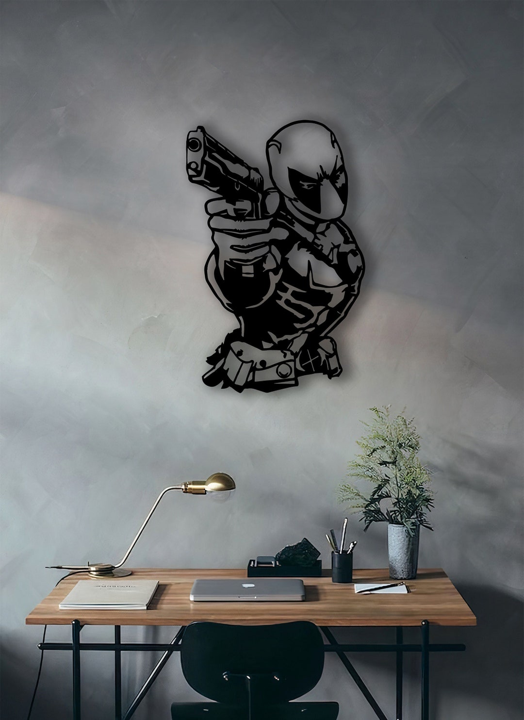 Deadpool Wood Wall Decor, Deadpool Art, Special Decor, Teen Room, Super ...