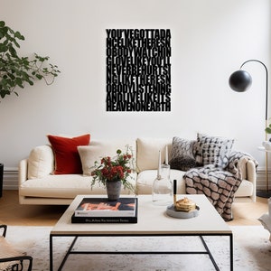 Artistic Sign Wall Art, Font Wall Decor, Special Letters, Modern Home ...