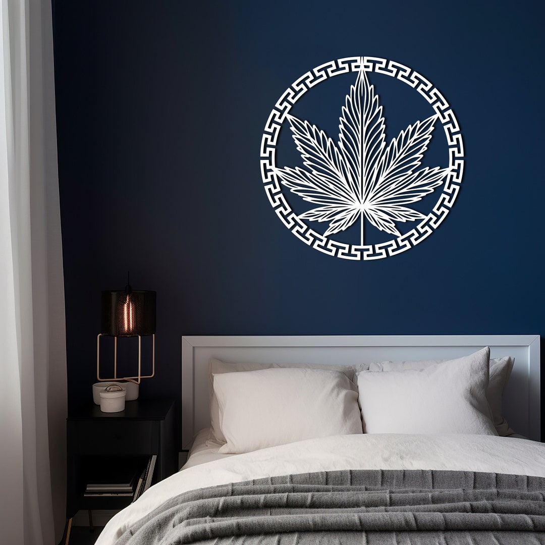 Marijuana Leaf Wood Wall Decor, Weed Home Wall Art, Stoner Decor, Gifts ...