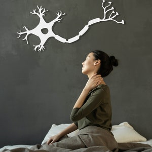 Neuron Brain Cell Wall Decor, Brain House Wood Wall Hangings, Office ...