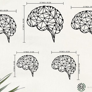 Brain Home Wood Wall Decor, Skull Cells, Living Room Decor, Nursery ...