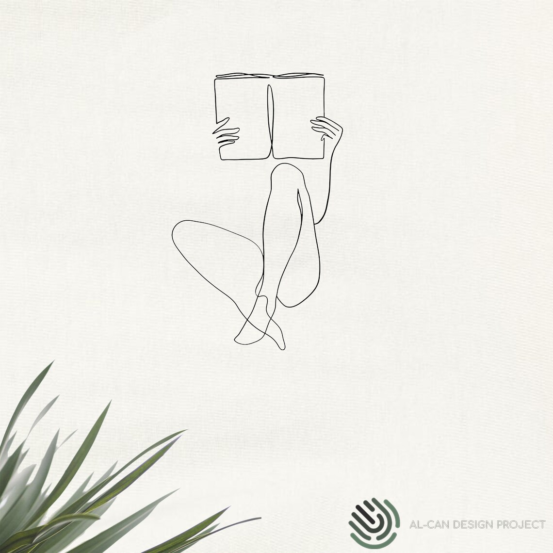 3 Set Book Minimalist Line Art Book Wall Art Reading - Etsy