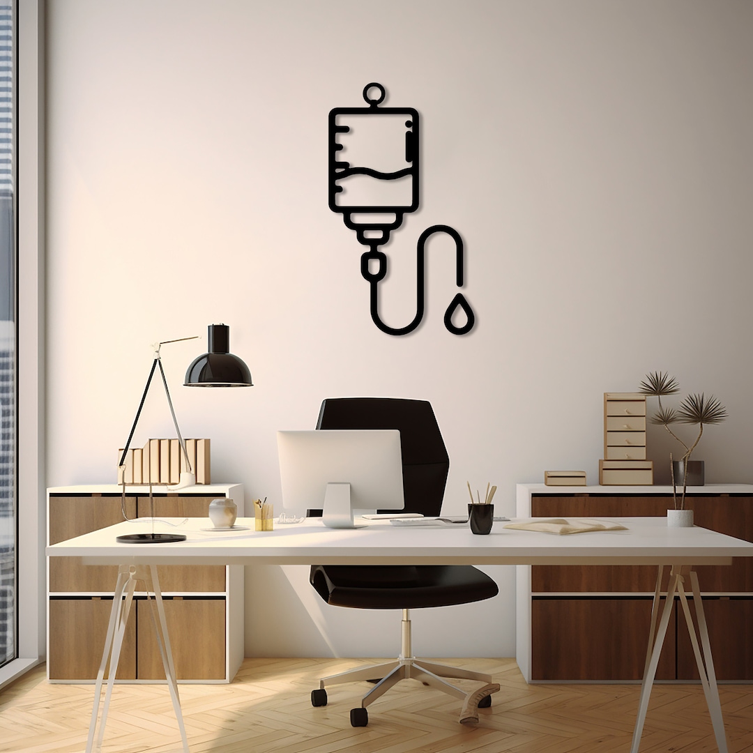 IV Fusion Wood Wall Decor, Clinic Wall Art, Medical Wall Hanging, Gift ...