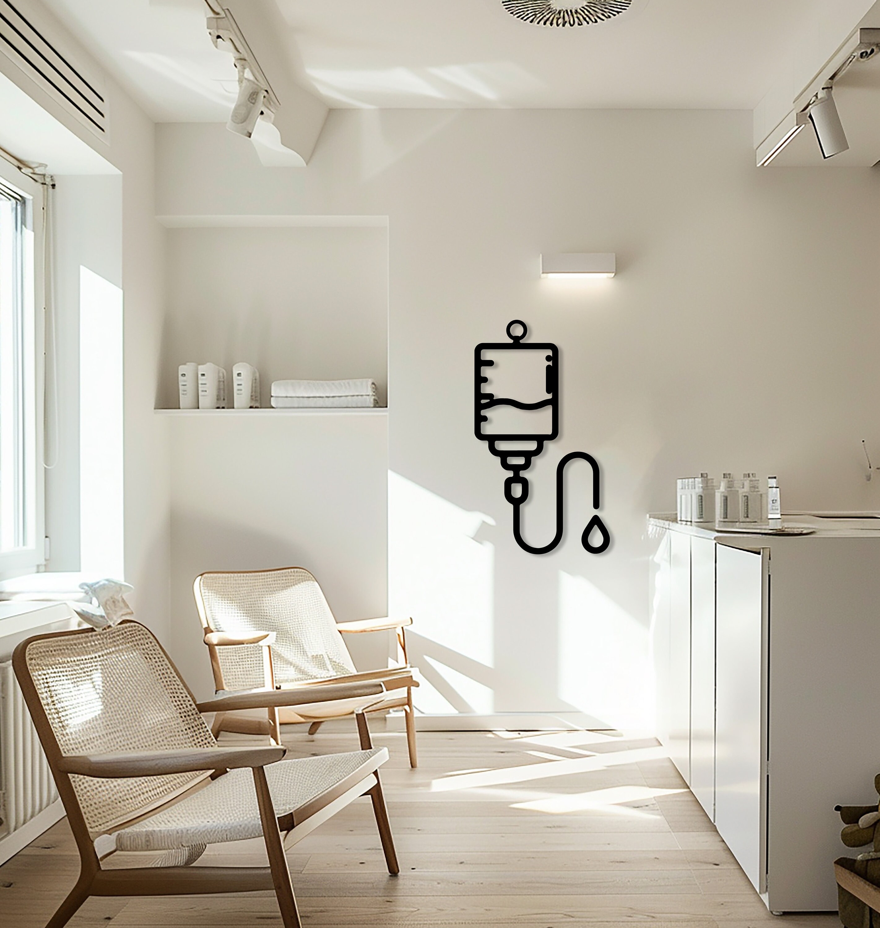 IV Fusion Wood Wall Decor, Clinic Wall Art, Medical Wall Hanging, Gift ...