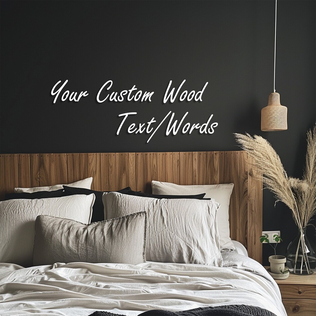 Personalized Wood Words, Custom Word Signs, DIY Project, Home Sign Wall ...