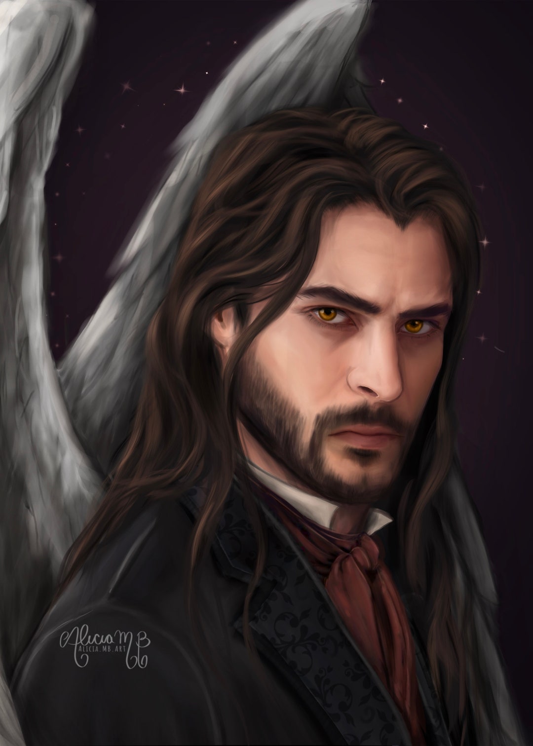 Vale - 5x7” Print - Officially Licensed - Six Scorched Roses Serpent ...