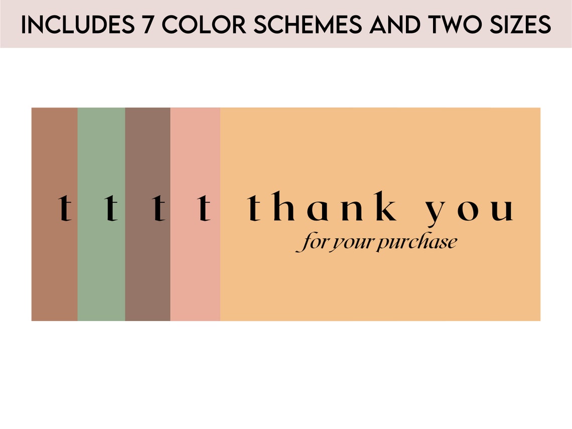 Editable Thank You Card Template, Canva, Holiday Card, Small Business ...