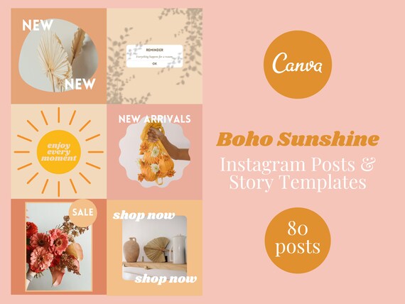 Editable Instagram Post Template Canva Instagram Template - Etsy