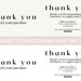 Editable Thank You Card Template, Canva, Holiday Card, Small Business ...